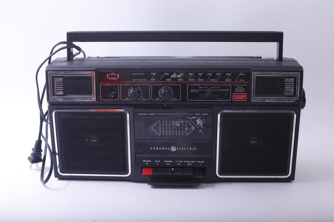1980s, General Electric, Model 3-5452A, Stereo, Radio, Cassette ...