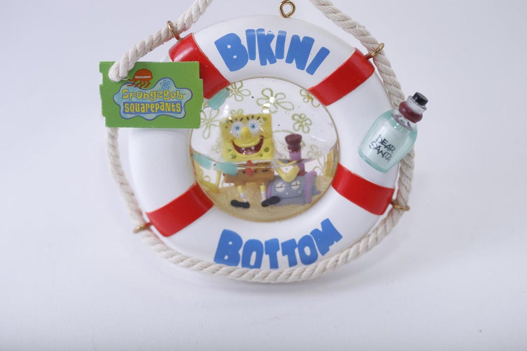 Spongebob Squarepants 2002, Viacom, Bikini, Bottom, Lifesaver, Ornament ...