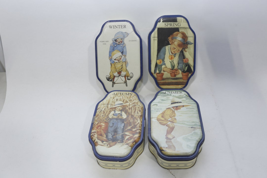Good Housekeeping, Tin, Set of Four, Metal Box, Seasons, Children ...