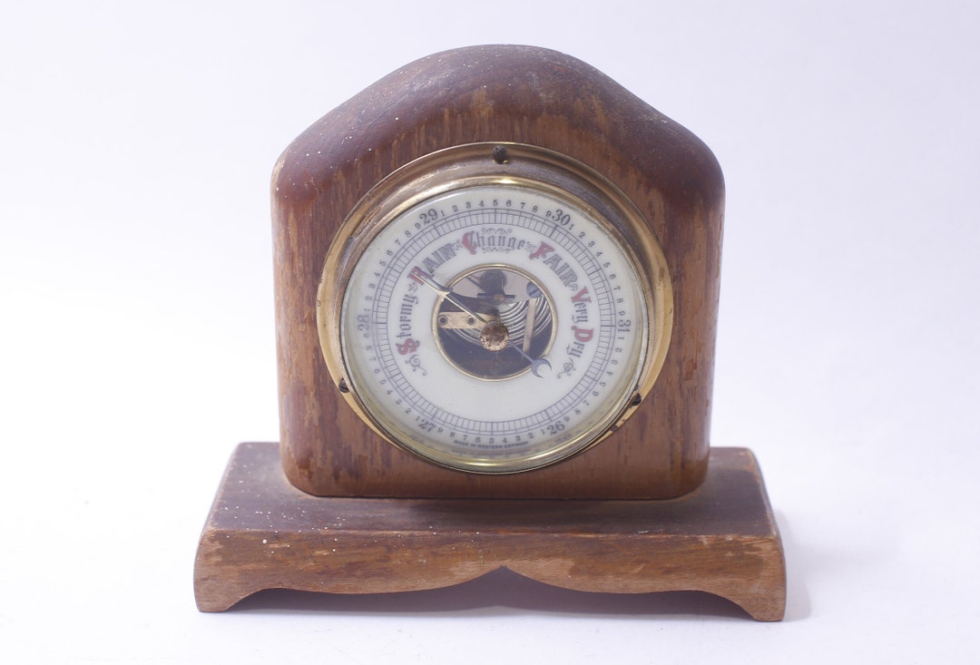 Early 1900s Antique Vintage Tabletop Barometer, Western Germany ...