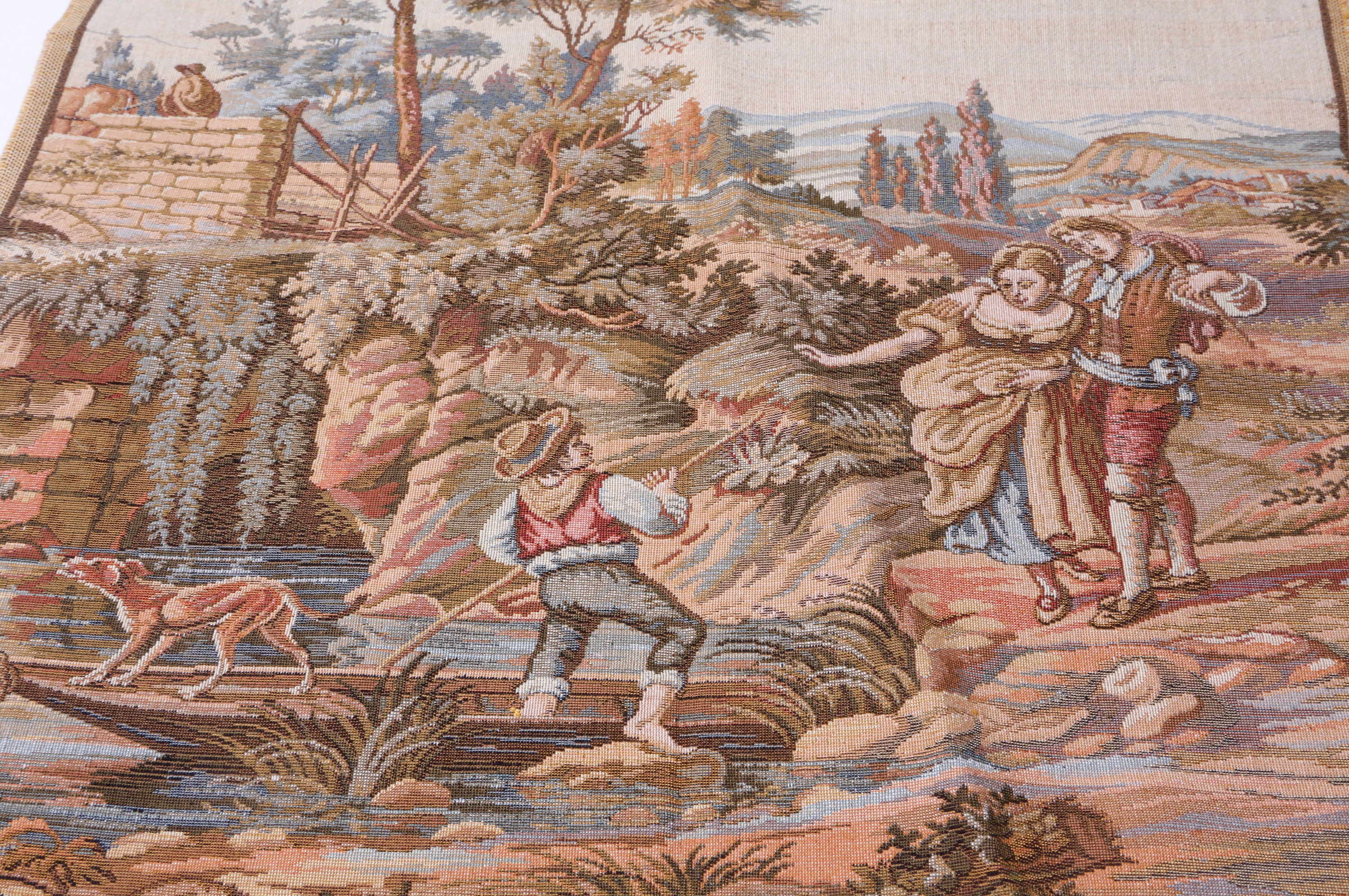 Medieval Old Style Scene Rug Throw Fabric Tapestry 18 x | Etsy