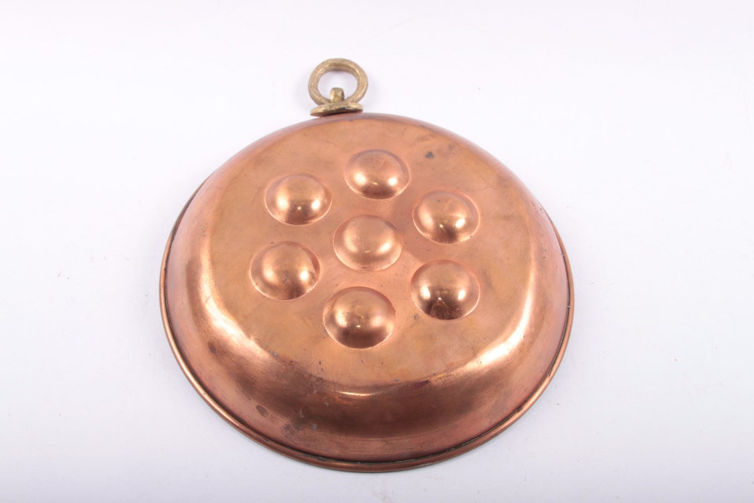 Copper Pan Escargot Snail Pan Wall Hanging Vintage Kitchen Rustic ...