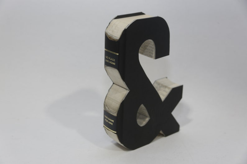 Book Cut Into & Shape, Big Letter, Bookshelf, Photo Prop, Office ...