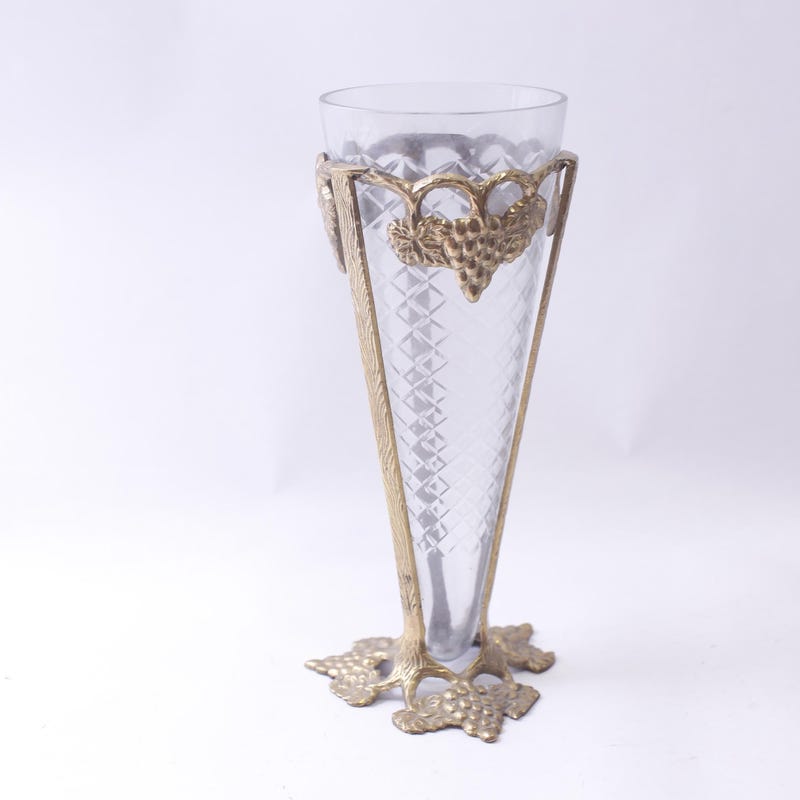 Glass Cone Vase - Etsy