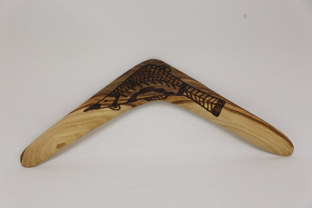 Boomerang, Wood Burned, Fish, Decorative, Aboriginal, Art, Ethnic ...