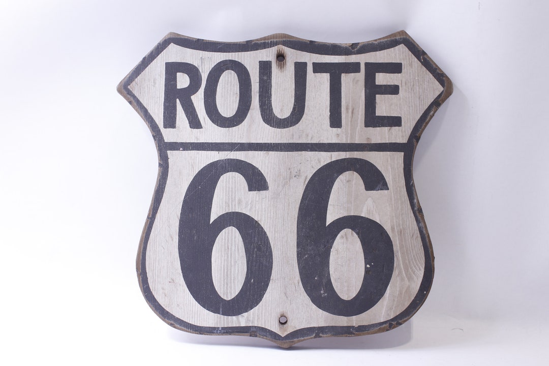 Route 66, Wooden Plaque, Hand Crafted by Old West Signs, Americana ...