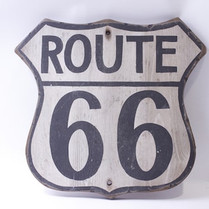 Route 66, Wooden Plaque, Hand Crafted by Old West Signs, Americana ...