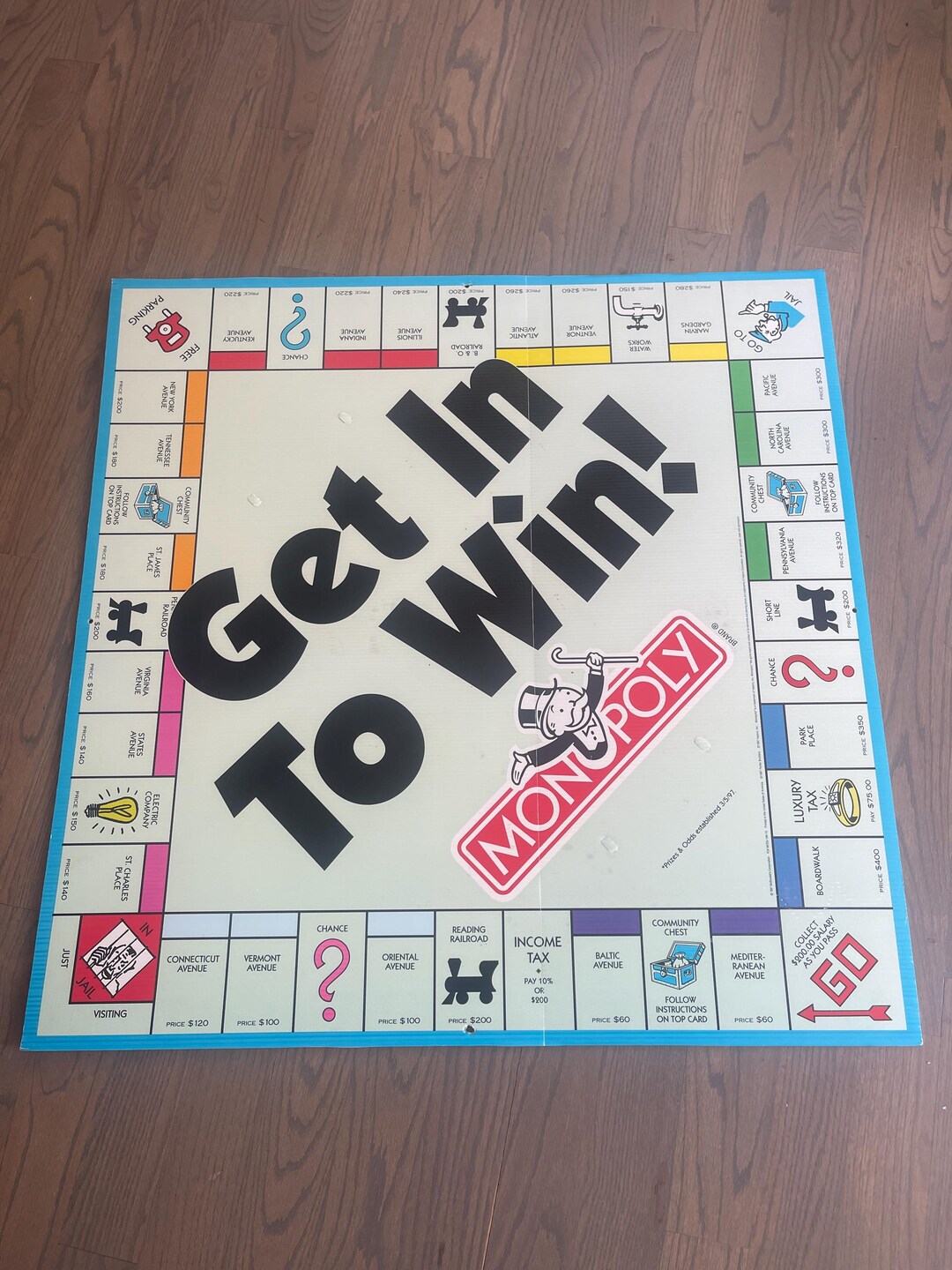 Mcdonald's Monopoly, Get in to Win, Advertisement, 1997, Hasbro, Wall ...