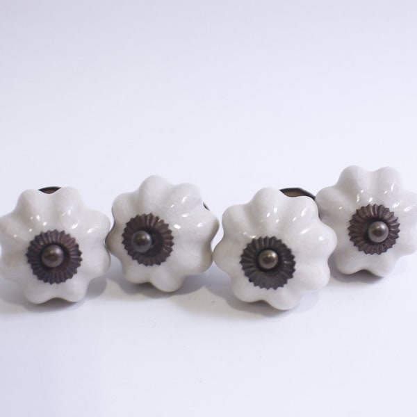 White Drawer Pulls - Etsy