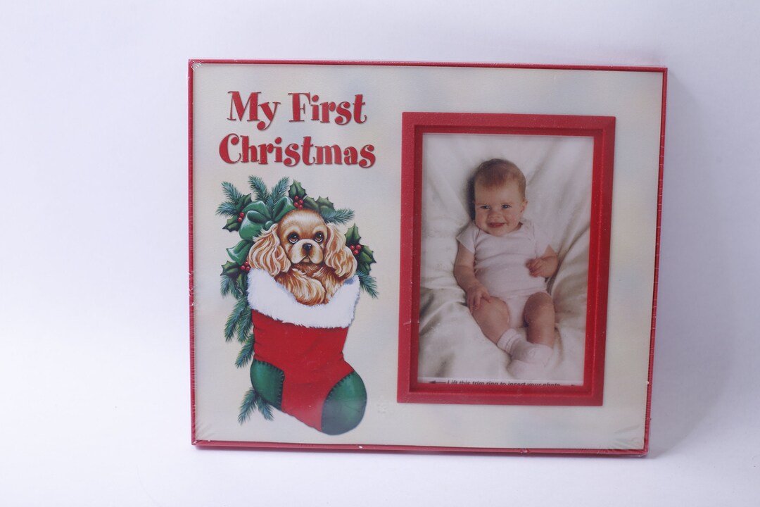 My First Christmas, Photo Frame, Baby Milestone, Family Memory ...