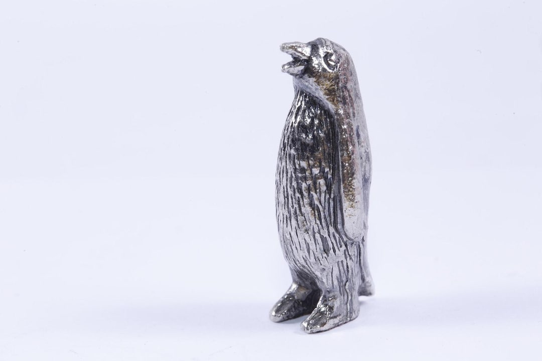 Adorable, Penguin, Standing, Little, Pewter, Figurine, Antarctica ...