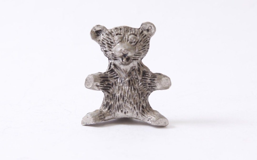 Bear, Animal, Pewter, Figurine, 1", Miniature, Statuette, Interior ...