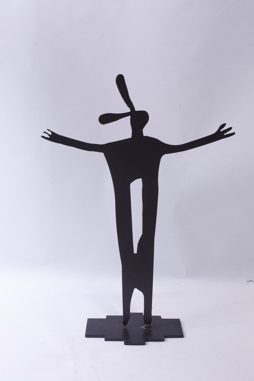 Native American Open Arms Brown Metal Statue, 18 Inches, Hat Hanger ...