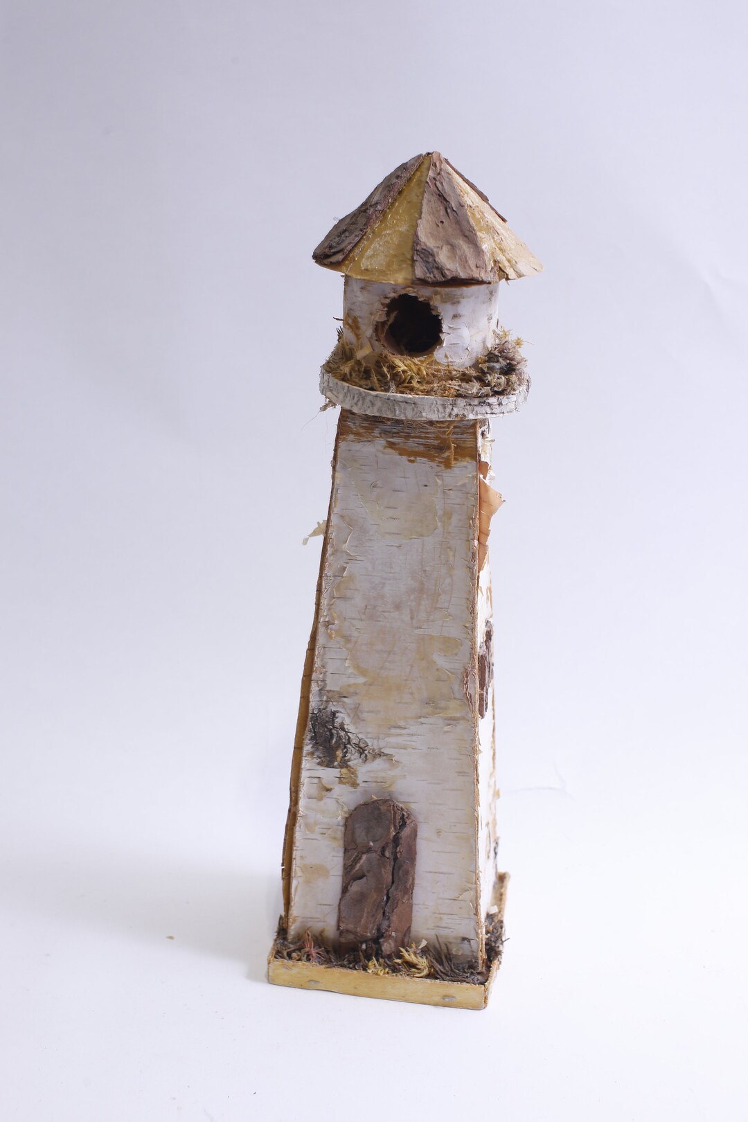 Aspen Tree Lighthouse, Miniature, 13.5" Tower, Hand Crafted, Rustic ...
