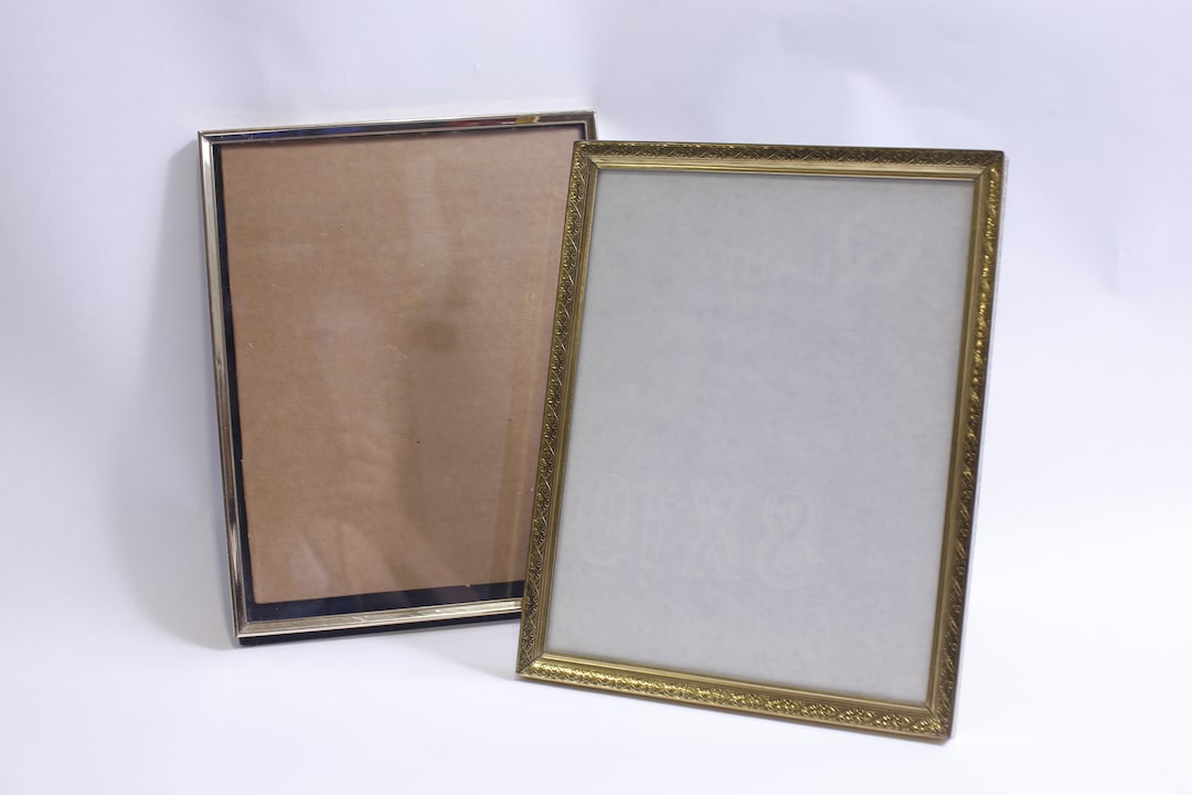 Thin Golden Frames, Set of Two, Elegant, Minimalist, Modern, Stylish ...