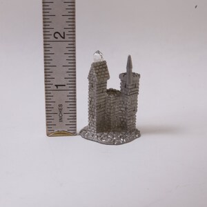 Castle, Crystal, Fantasy, Pewter, Figurine, 2", Miniature, Statuette ...