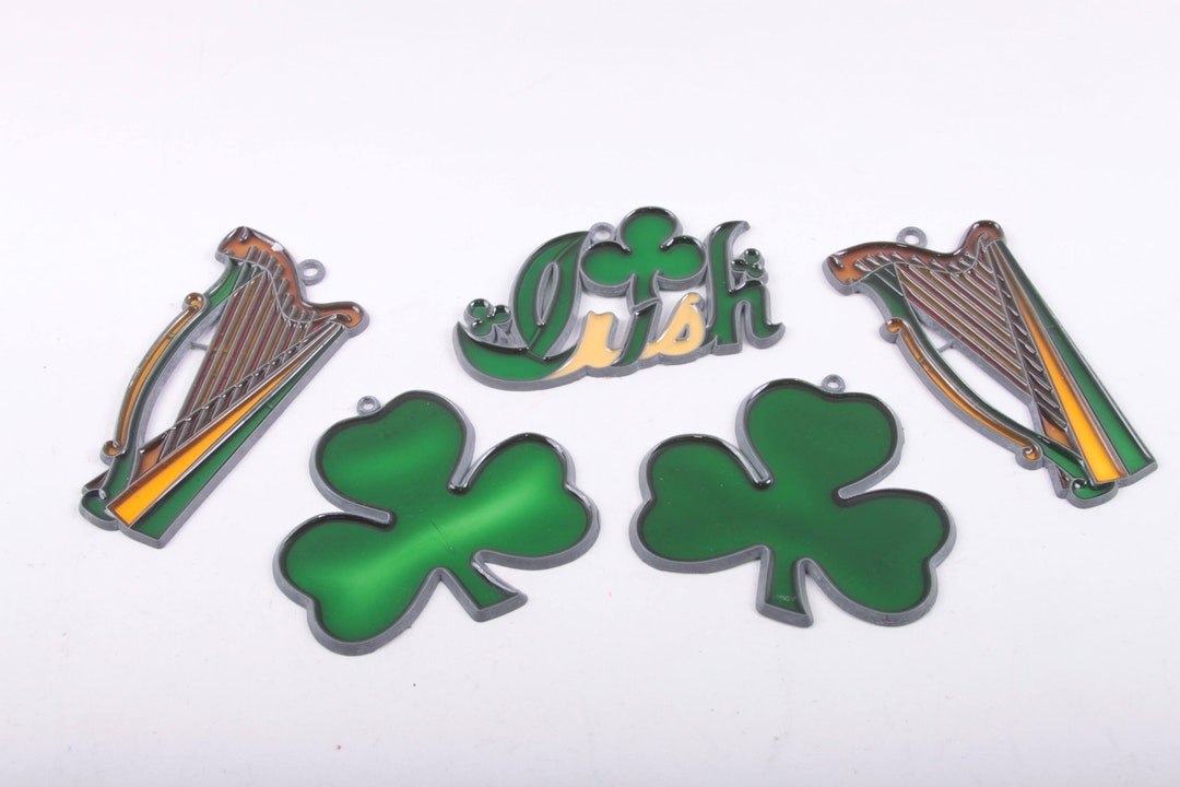 Make It Bake It Irish Pride Window Decoration Stained Glass Irish Pub ...