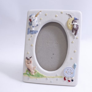 Nursery Rhyme, Frame With Cute Animals, 5x7, Relief Frame, Vertical ...