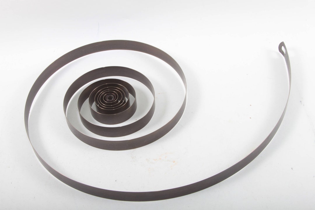Clock, Chime, Spring, Large Part, Metal Strip, Vintage, Spiral Band ...