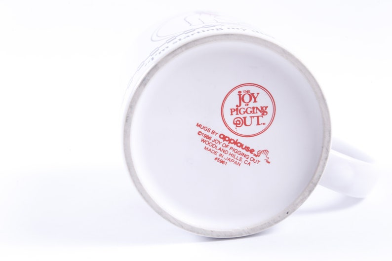 Diet, Pig With Donut on Scale, the Joy of Pigging Out, Applause, 1986 ...