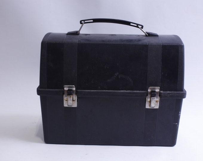 Aladdin, Black Lunchbox, Top Handle, Metal Lock, Container, Food ...