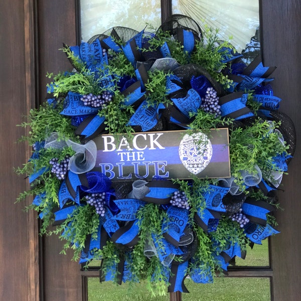 Police Wreath - Etsy