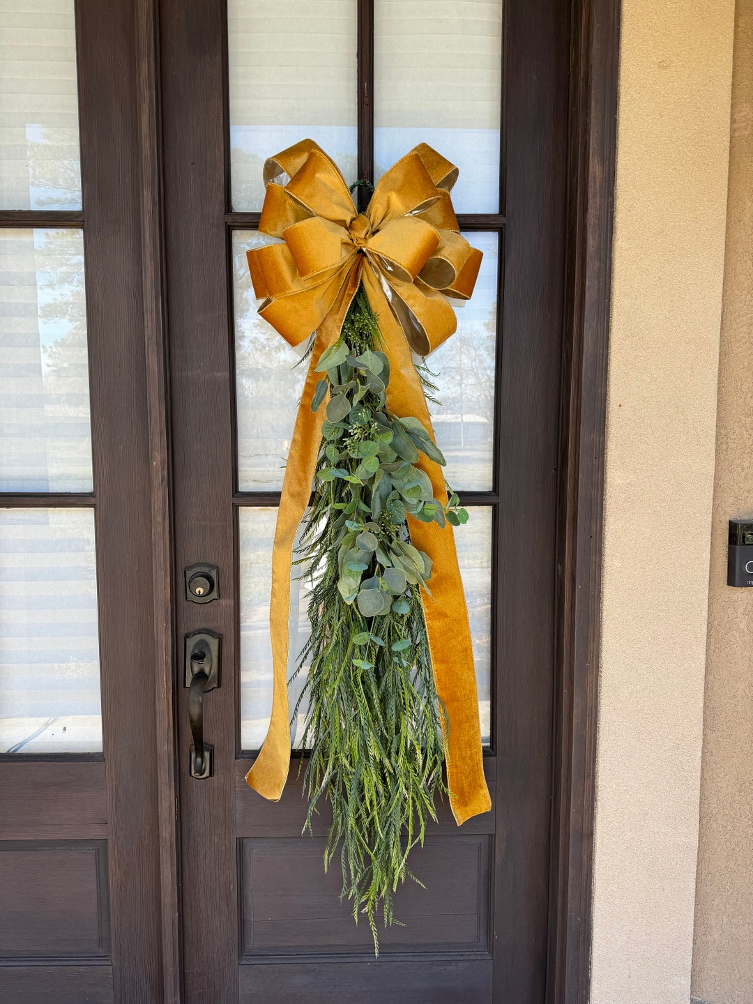 Extra Large Wreath for Front Door, XL Door Swag, All Season, Premium ...
