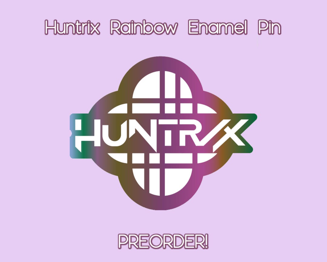 K-pop Demon Hunters Huntrix Rainbow Enamel Pin - Etsy Canada