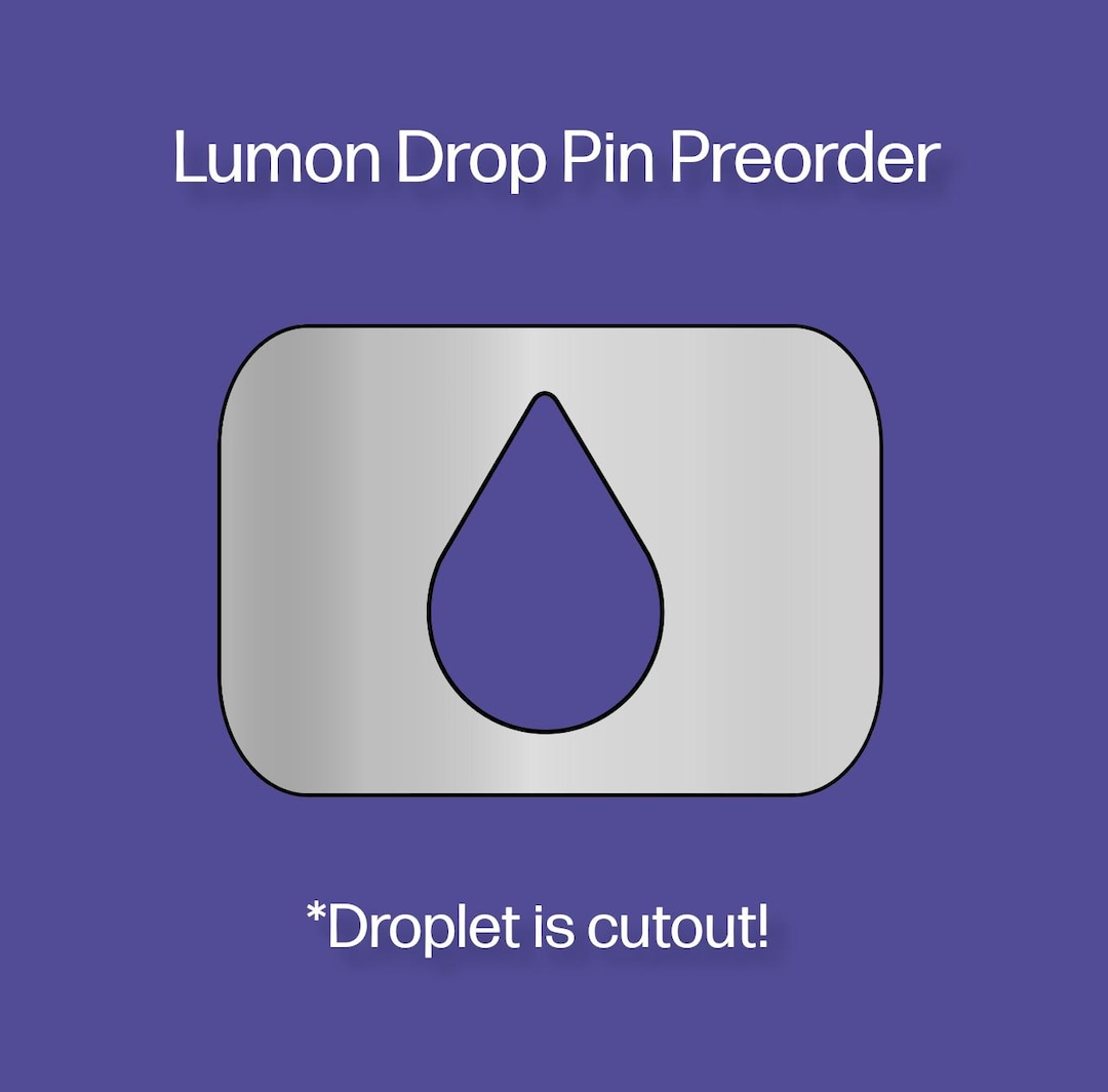Severance Lumon Droplet Metal Pin Preorder 1" - Etsy