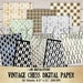 Chess,vintage, Checkered Pattern,digital, Paper, Background, Card ...