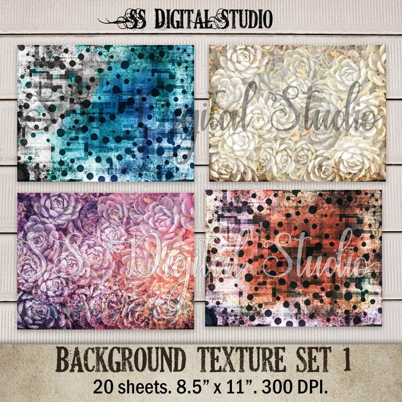 20 Sheets Rusty Journal Cover Grunge Paper Vintage | Etsy