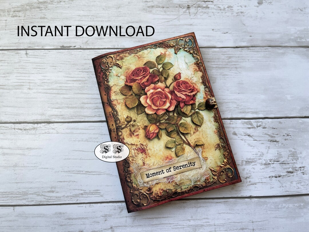 Vintage Roses, Antique, Journal Page, Journal Kit, Vintage, Printable ...