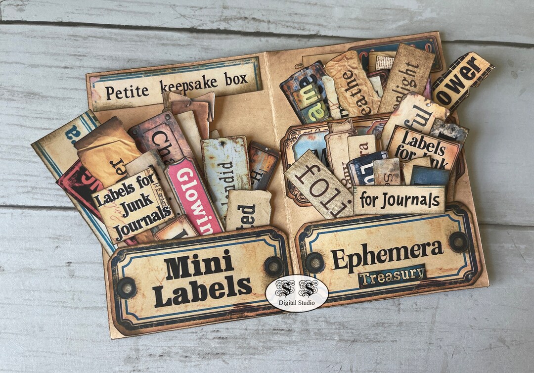 Printable Labels for Junk Journals - Vintage-inspired Designs - Etsy
