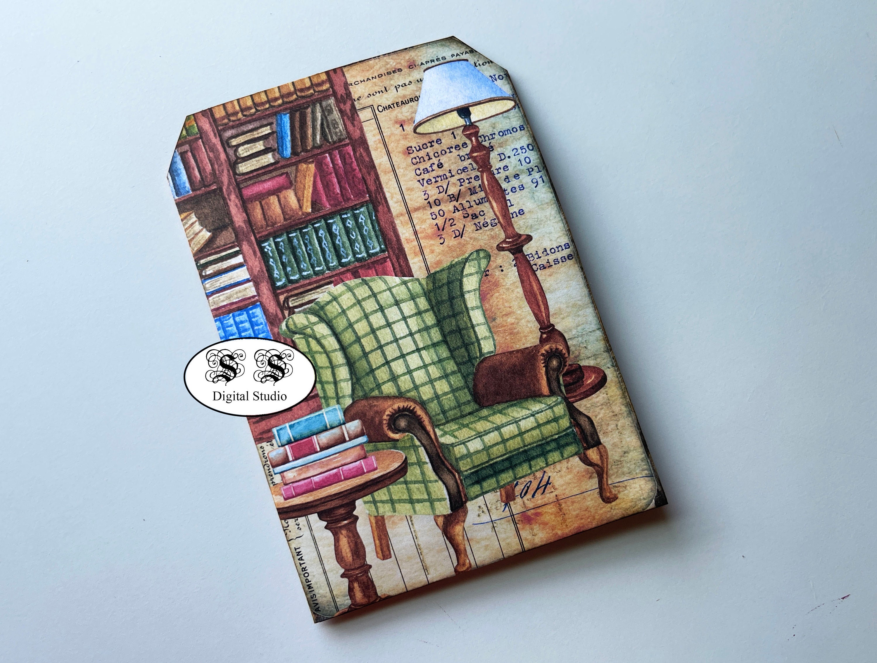 24 Book Themed Tags Loaded Pocket Tags Junk Journal Kit - Etsy