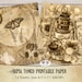 Sepia Toned Printable Paper, Vintage, Digital, Paper, Background, Card ...