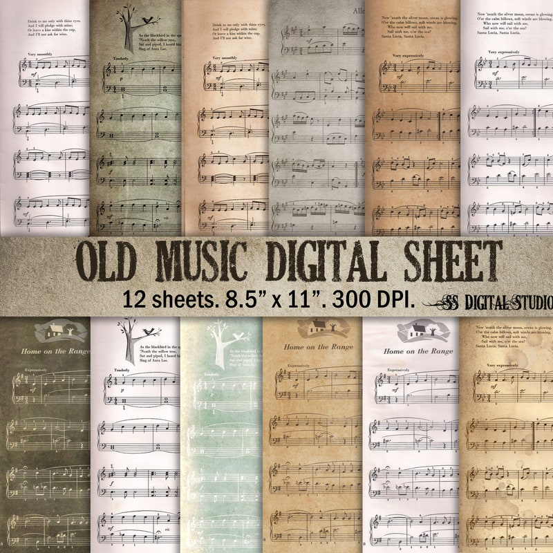 Old Sheet Music - Etsy