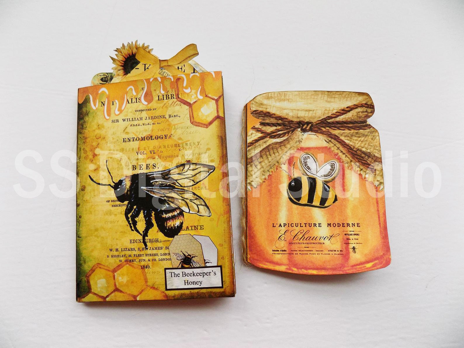 DIY Project Bee Pocket Notebook Bee Book Junk Journal - Etsy