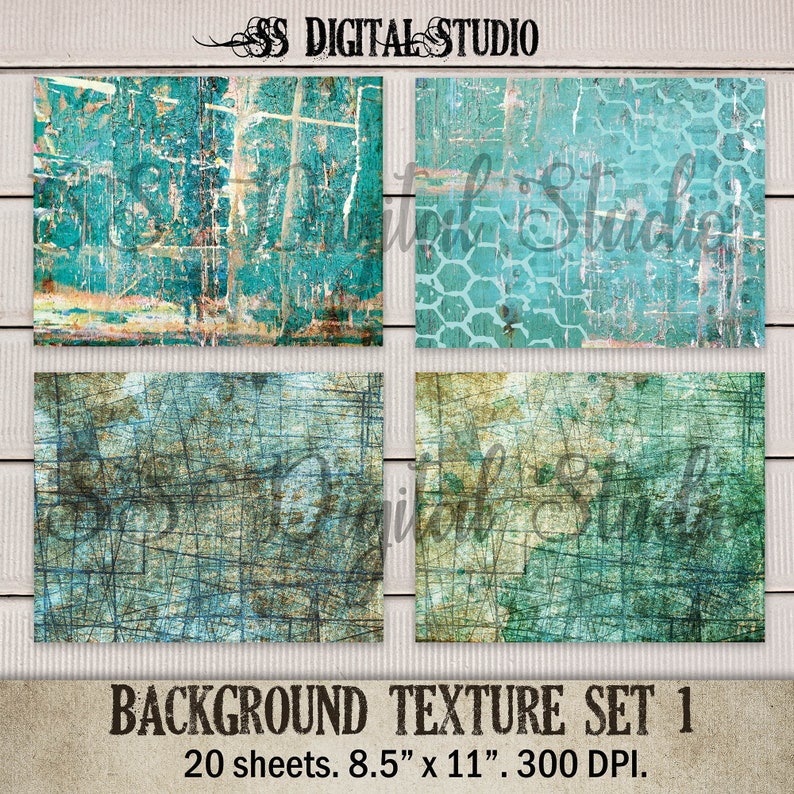 20 Sheets Rusty Journal Cover Grunge Paper Vintage | Etsy