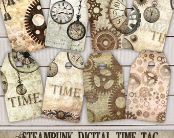 Steampunk Gift Tag | Etsy