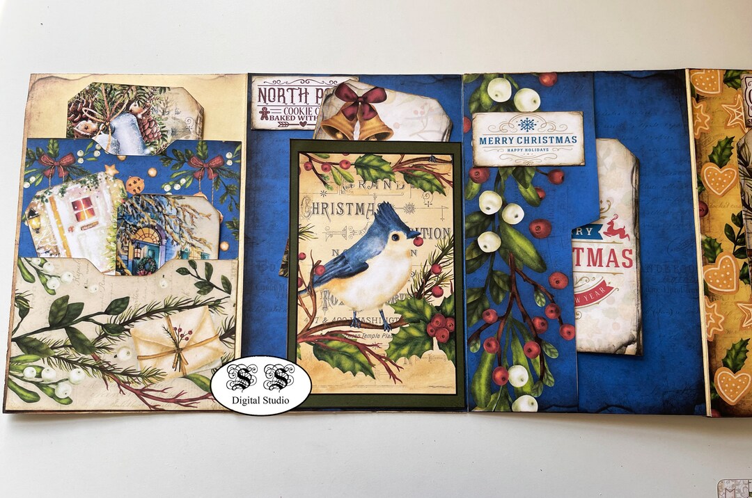 Christmas Journal Kit, Winter Journal Kit, Cozy, Snow Background ...