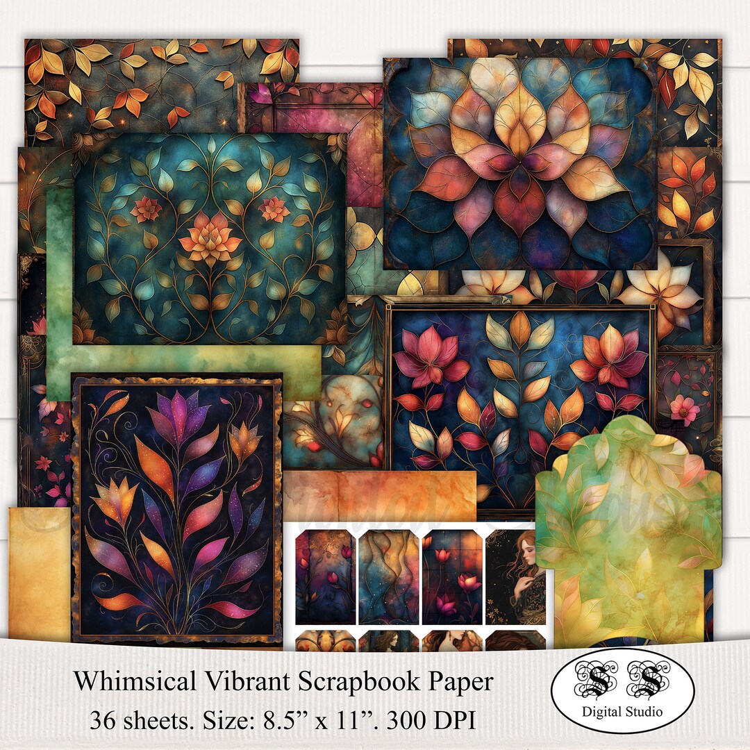Mystical Whimsy - Printable Colorful Journal Kit - Etsy