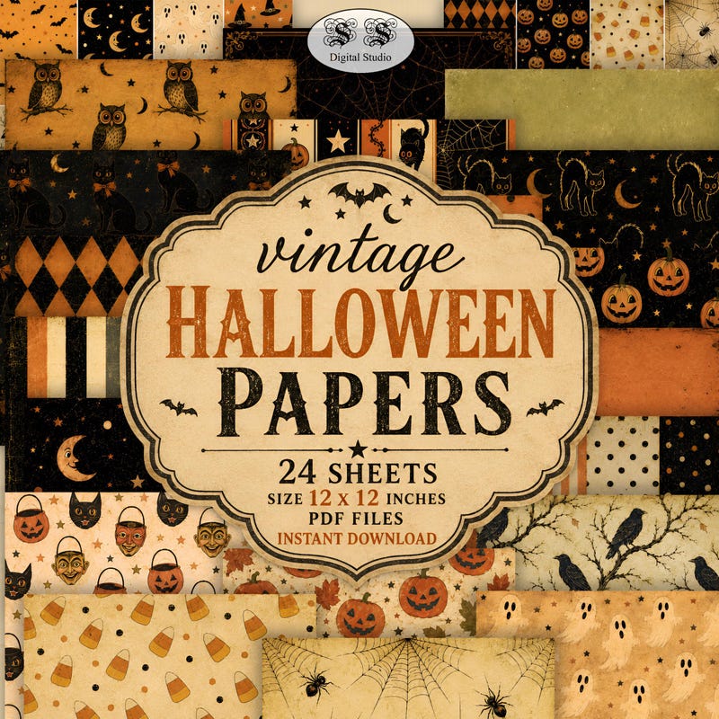 Retro Halloween Printables - Etsy