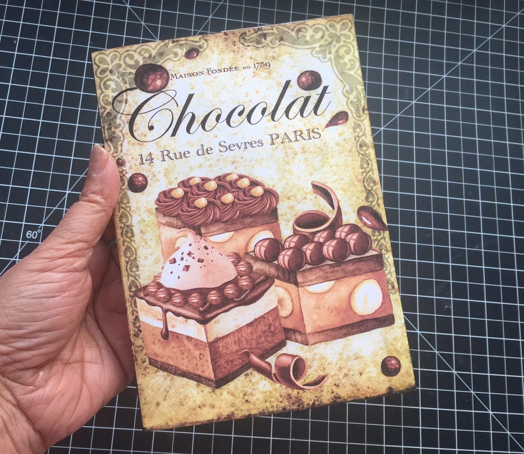 Chocolate Theme Journal Kit: Vintage Ephemera, Tags (digital Download ...