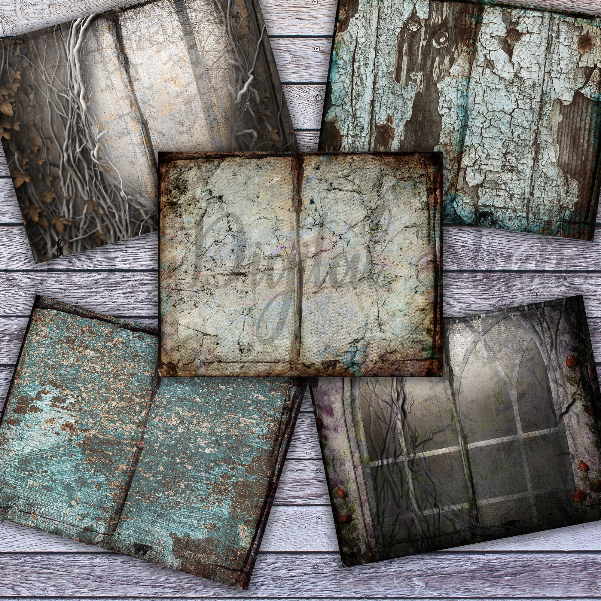 12 Sheets Rusty Journal Covergrunge Paper Vintage - Etsy