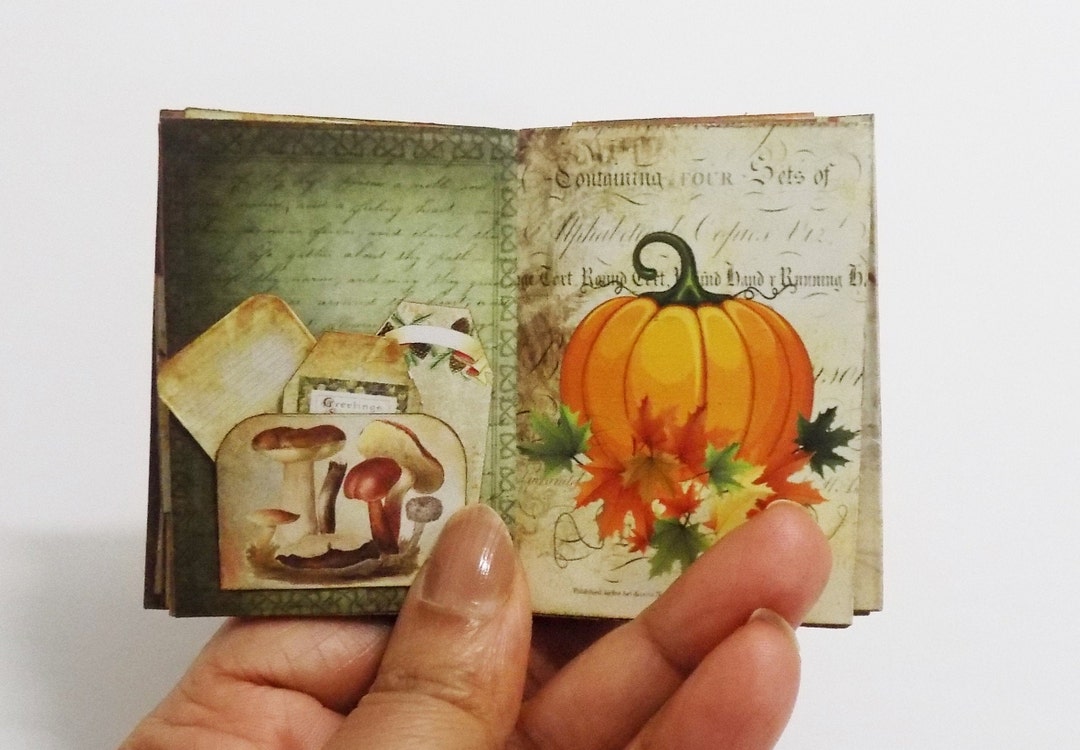 Mini Fall Journal Kit, Autumn Junk Journal Kit, Printable Vintage ...