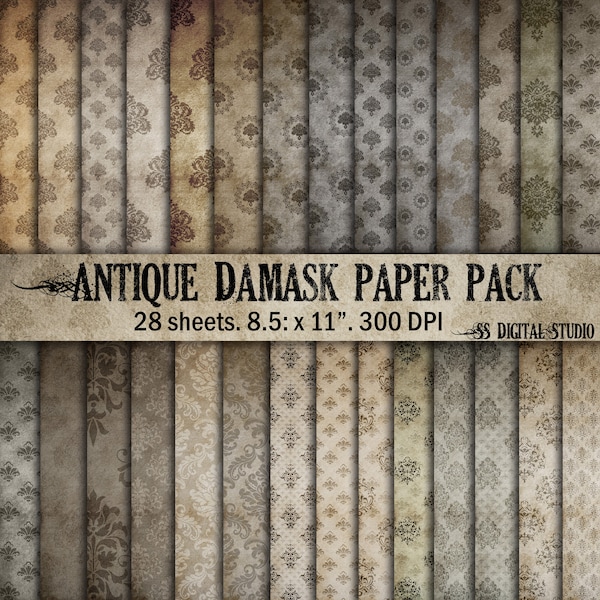 Royal Blue Damask - Etsy