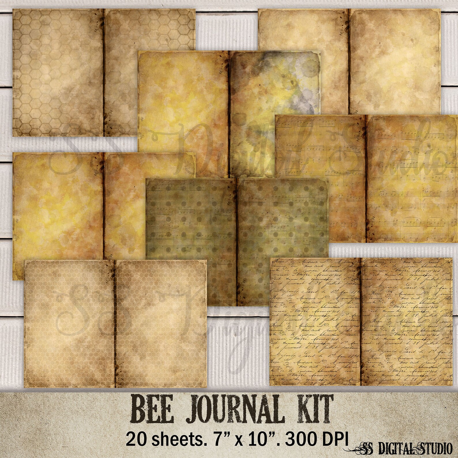 Busy Bee Journal Kit Journal Pages Bee Keeper Book - Etsy