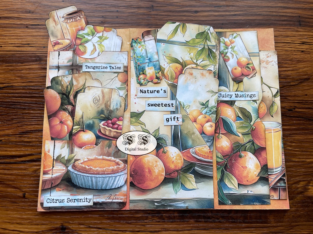 Printable Tangerine Folio Journal Kit - Get Creative With Citrus Dreams ...