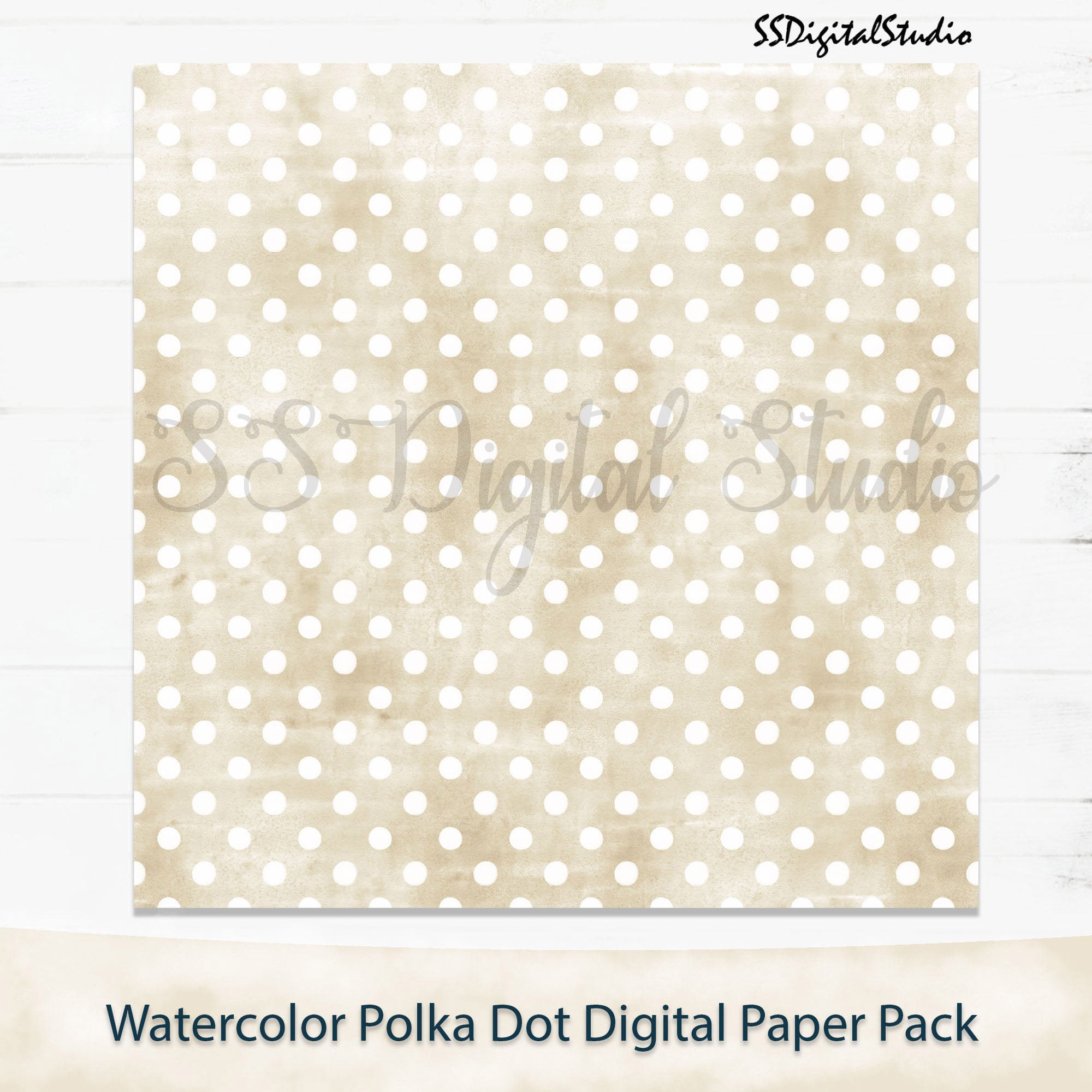 Watercolor Polka Dots Pastels Holiday Digital Paper Pack - Etsy