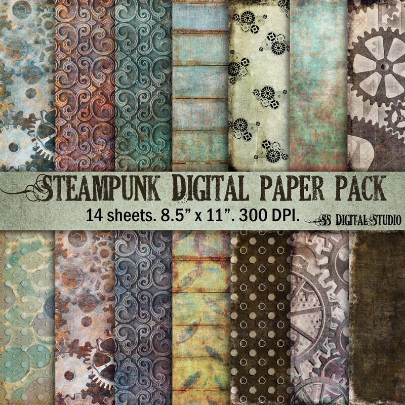 Vintage Digital Paper - Etsy